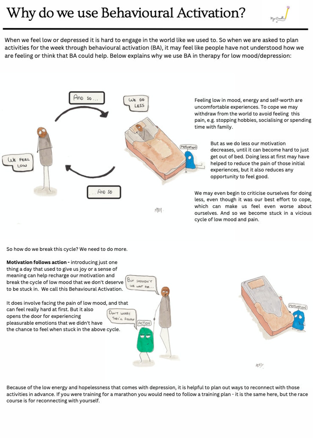 Behavioural Activation DIGITAL Worksheet - Psychology Resource ...