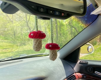 Mushroom Car Charm - Etsy