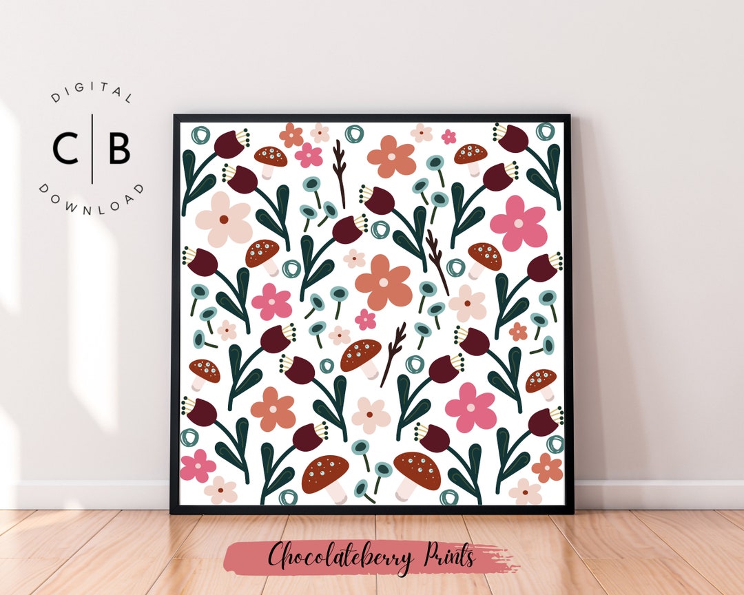 Whimsy Wilderness, Wildflower Art, Bright Floral Prints, Daisy ...