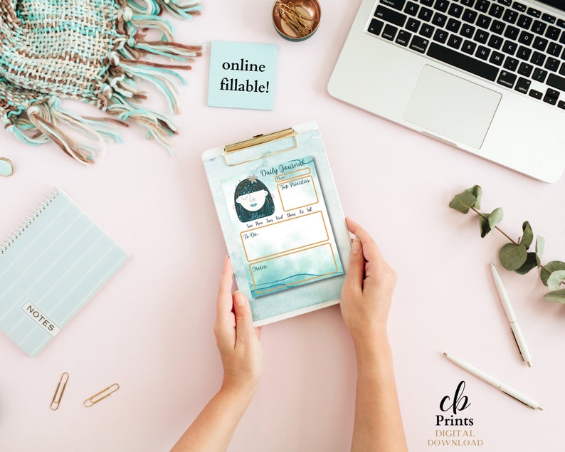 Boho Aesthetic Fillable Journal, to Do List, Daily Task Tracker ...