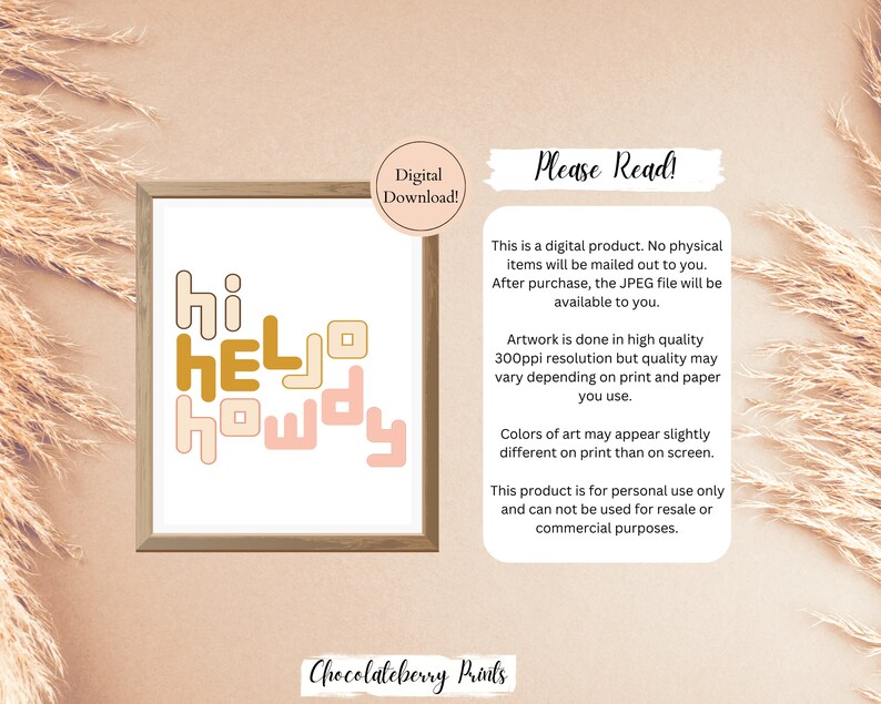 Pleasant Greetings Typography, Hi Hello Howdy, Entryway Wall Decor ...