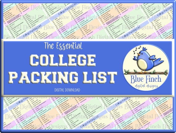 The Essential College Packing List | Etsy