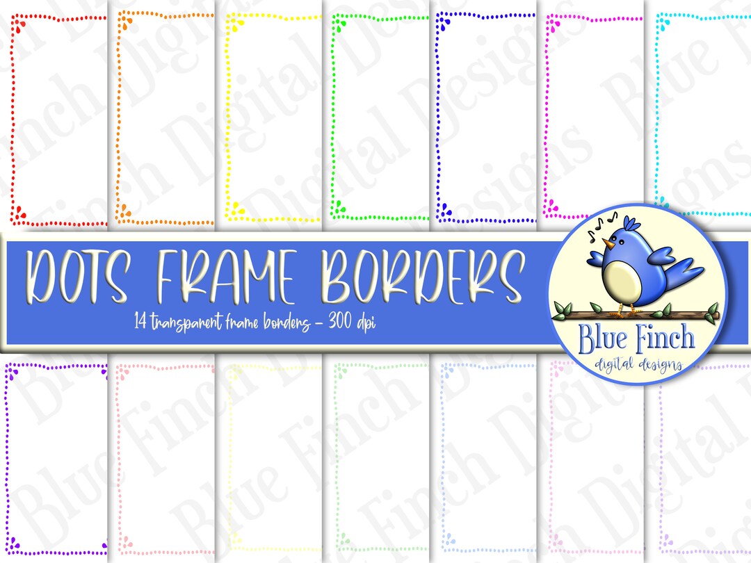 Dots Frame Digital Download - Etsy