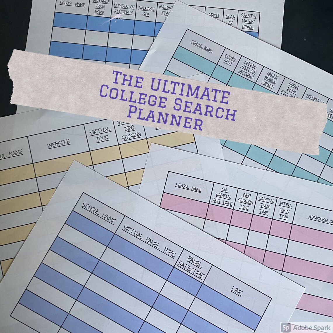 The ULTIMATE College Search Planner - Etsy