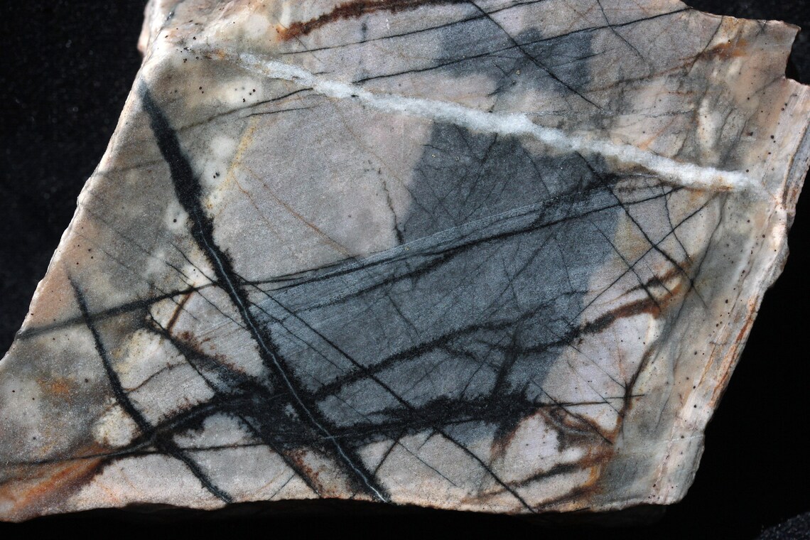 S-105 5.6oz Thick Tapered Slab Primo Picasso Marble | Etsy