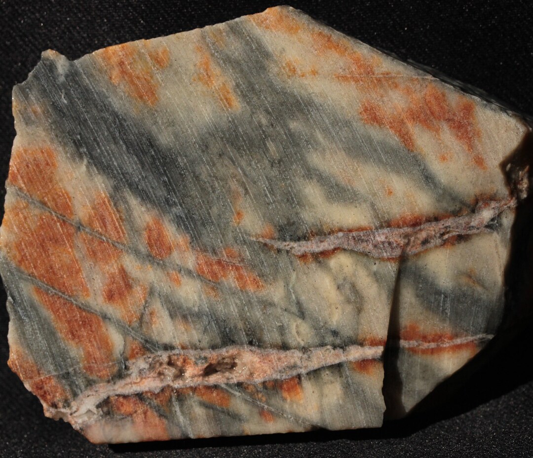 A1381 3.1oz Thick Tapered Slab Picasso Marble Utah - Etsy