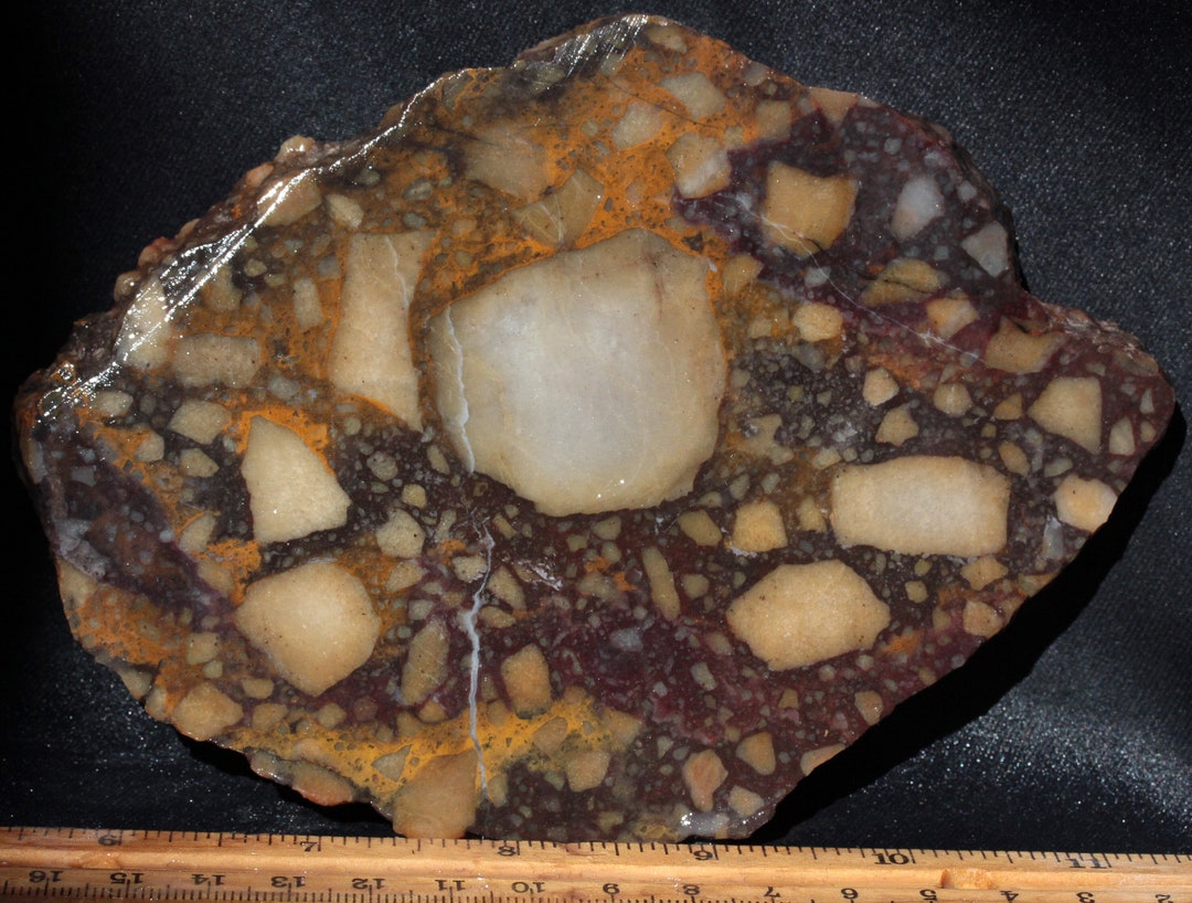 S184 10.9oz Very Thick Slab of Brecciated Jasper/agate - Etsy