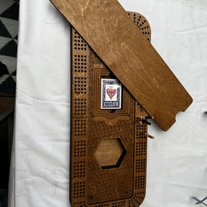 Extra Large Personalized Cribbage Board With Storage & Custom Engraving ...
