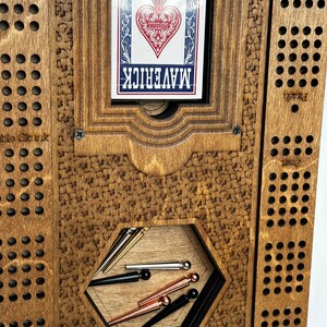 Extra Large Personalized Cribbage Board With Storage & Custom Engraving ...