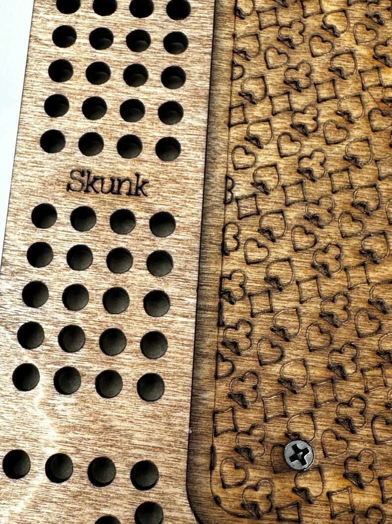 Extra Large Personalized Cribbage Board With Storage, 24” X 9.5” Wide ...