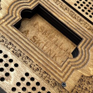 Extra Large Personalized Cribbage Board With Storage & Custom Engraving ...