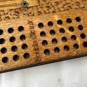 Extra Large Personalized Cribbage Board With Storage & Custom Engraving ...