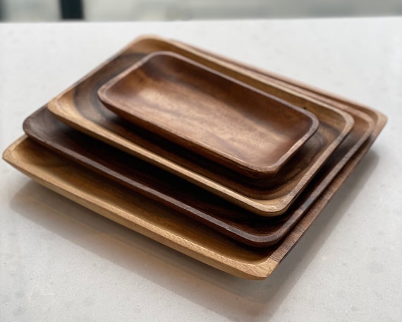 Set of Rectangular Plates Server Plate Appetizer Plate - Etsy