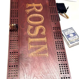 Extra Large Personalized Cribbage Board With Storage & Custom Engraving ...