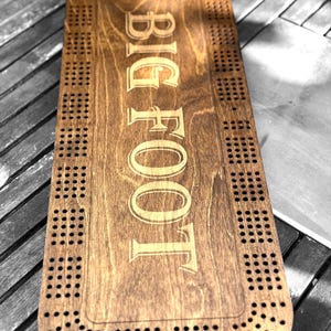 Extra Large Personalized Cribbage Board With Storage, 24” X 9.5” Wide ...