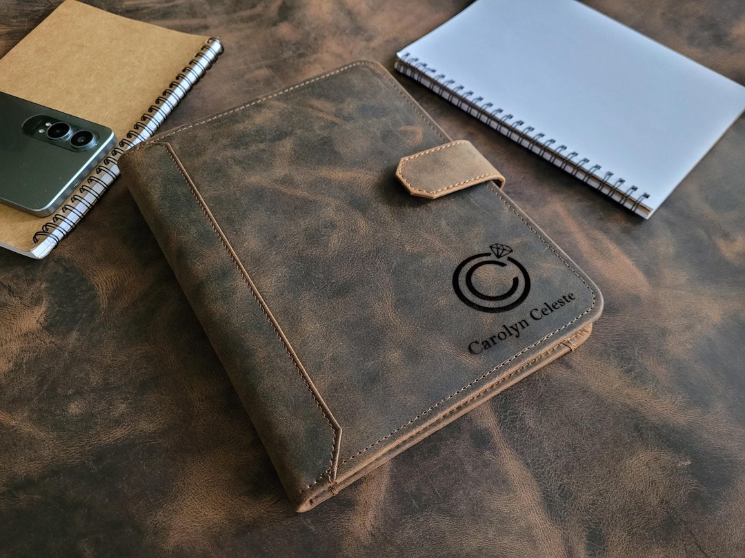 Refillable Leather Planner, A5 Personalized Notebook, Refillable ...