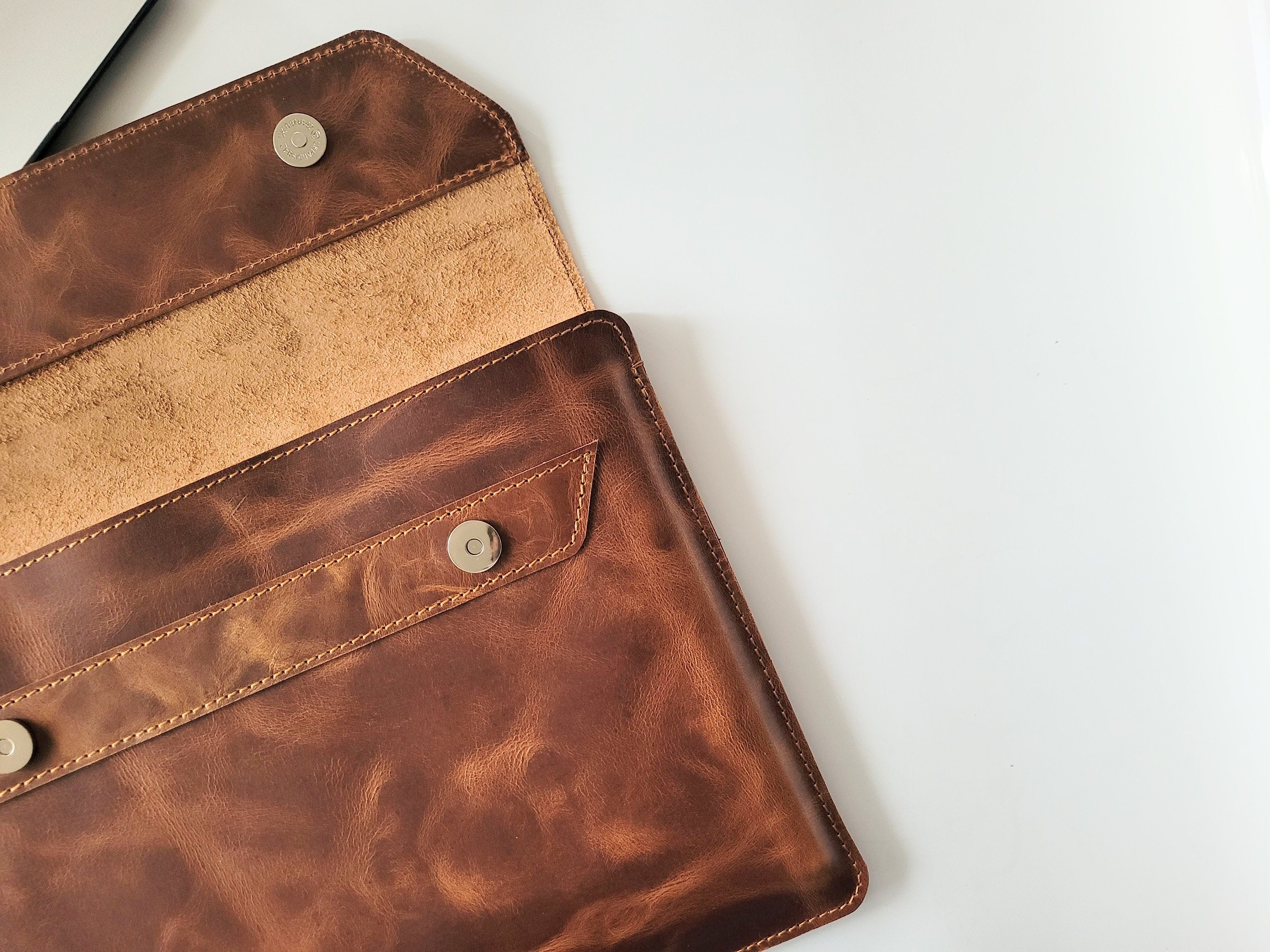 A4 Leather Document Holder, Personalized Document Holder, Leather ...