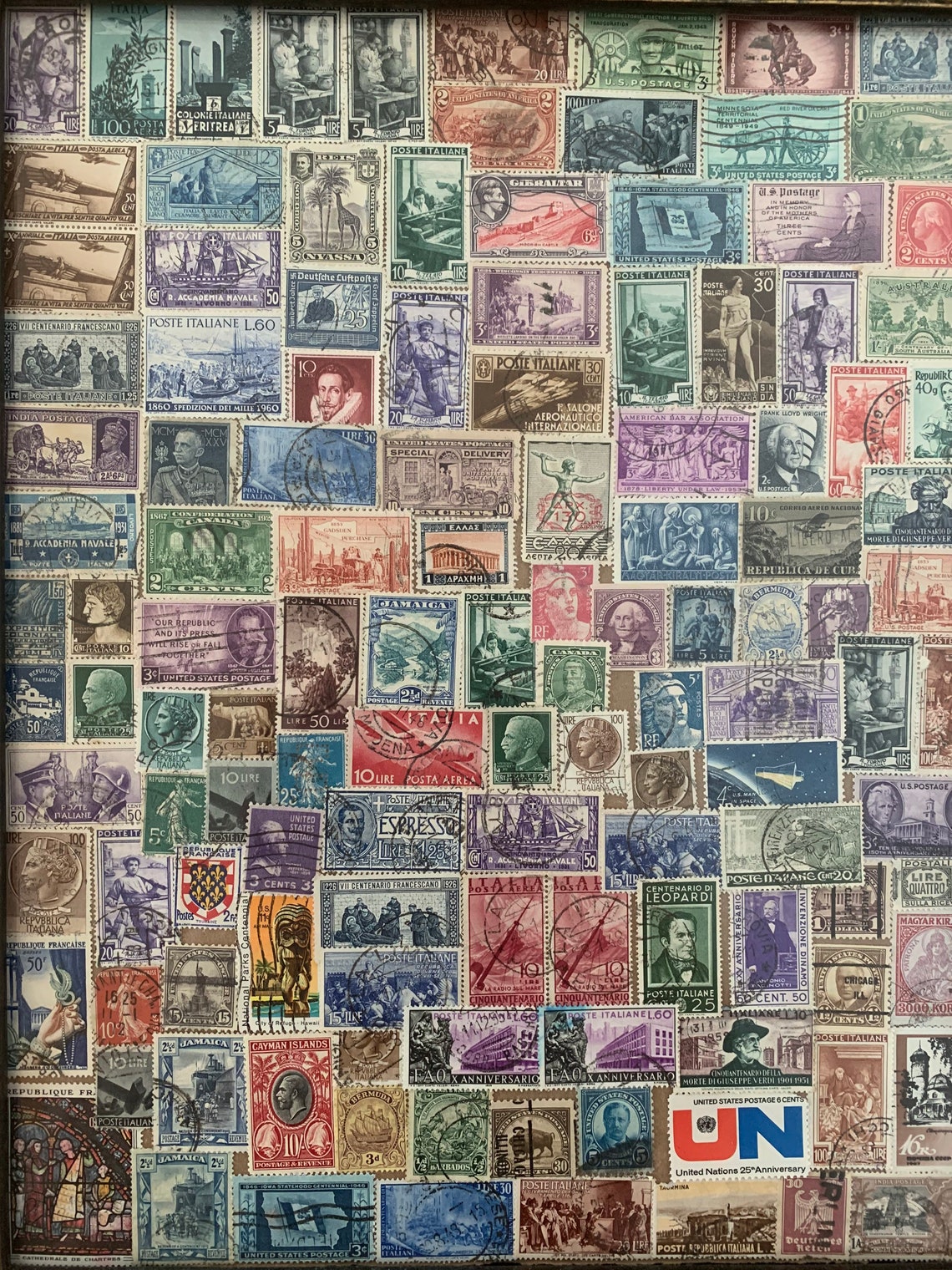 Collage international de timbres début des années 1900 | Etsy