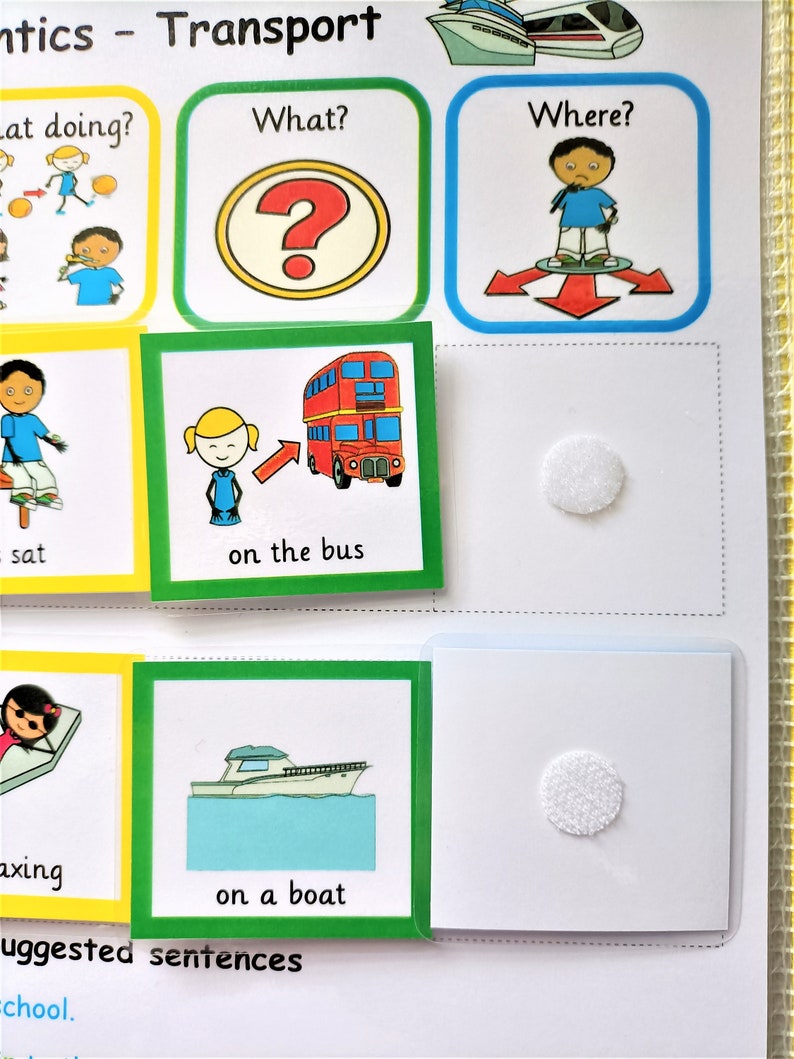 Colourful Semantics Transport Pack SEN EAL EYFS Sentence - Etsy UK