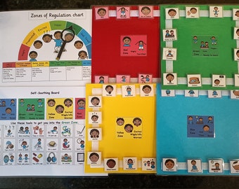 Download Emotions Bundle Based on the Zones of Regulation - Etsy