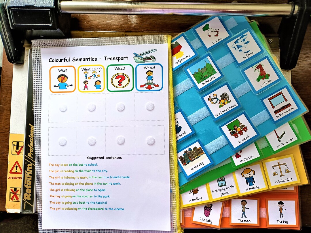 Colourful Semantics Transport Pack SEN EAL EYFS Sentence - Etsy