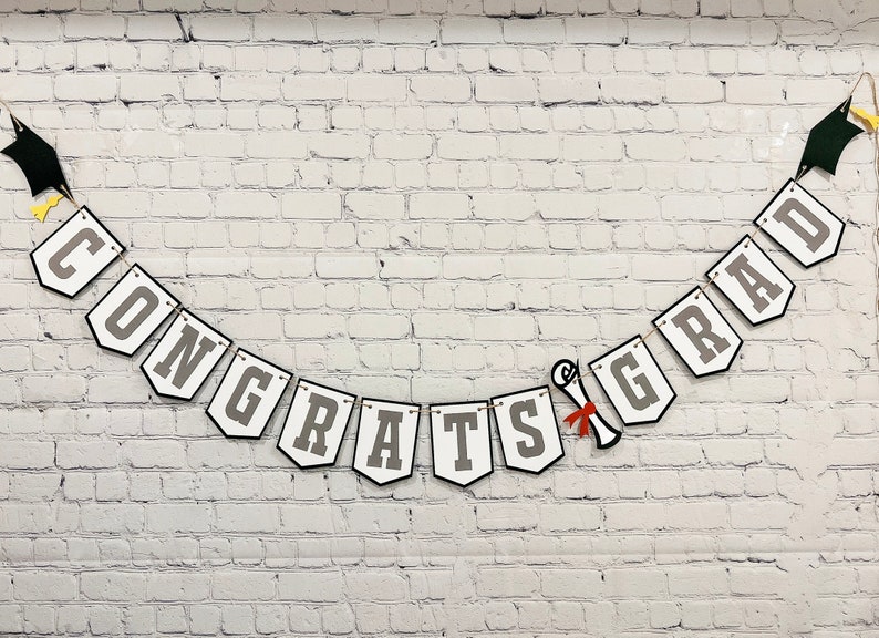 Congrats Grad Banner / Graduation Banner / Graduation - Etsy