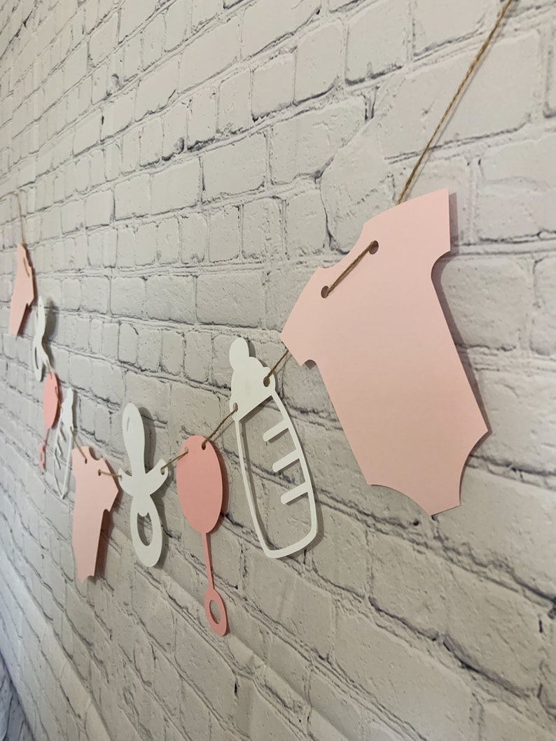 Baby Shower Banner (onesie, Bottle, Rattle, Pacifier) - Etsy