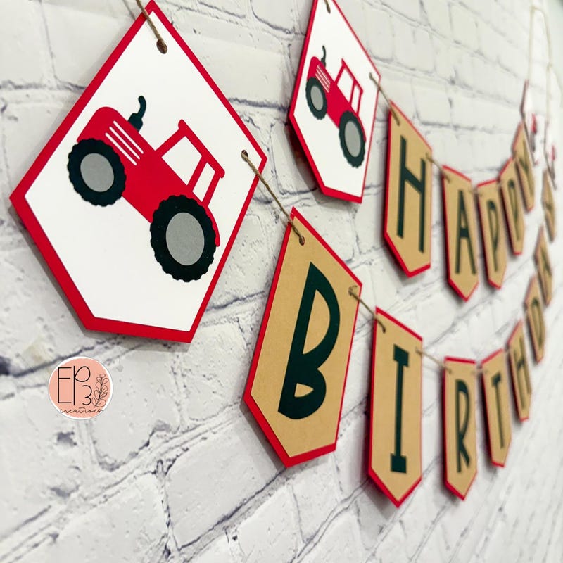 Tractor Banner - Etsy