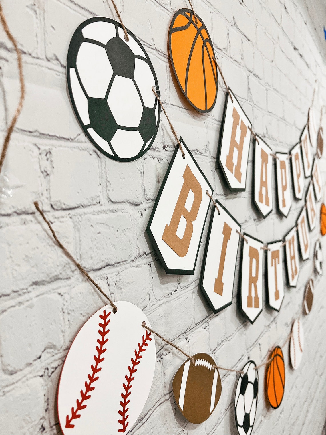 Happy Birthday Sports Banner / Sports Ball Banner / Sports - Etsy
