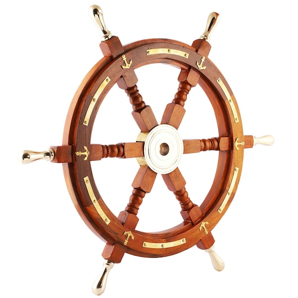 Brass Ship Wheel Handle - Etsy