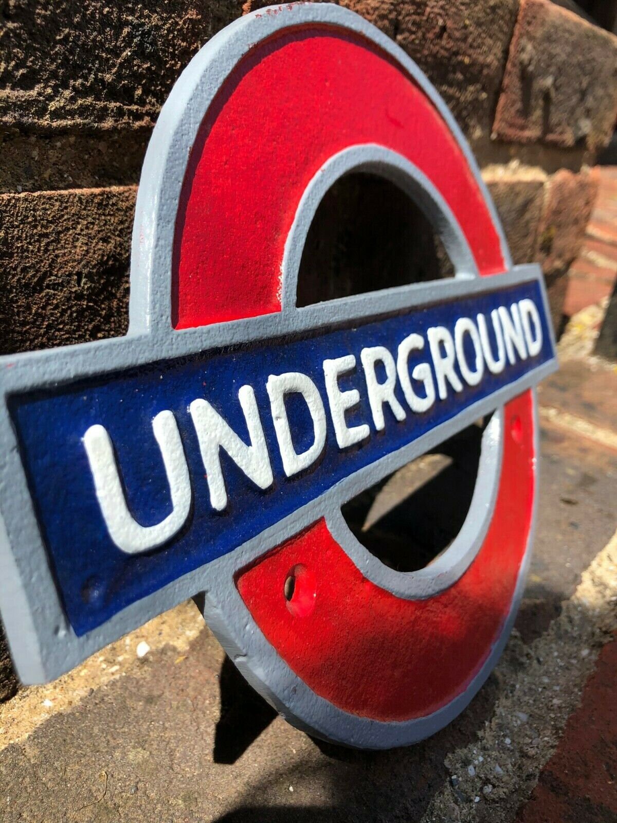 Cast Iron London Underground Sign Plaque - Etsy UK