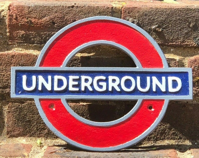 Cast Iron London Underground Sign Plaque - Etsy UK
