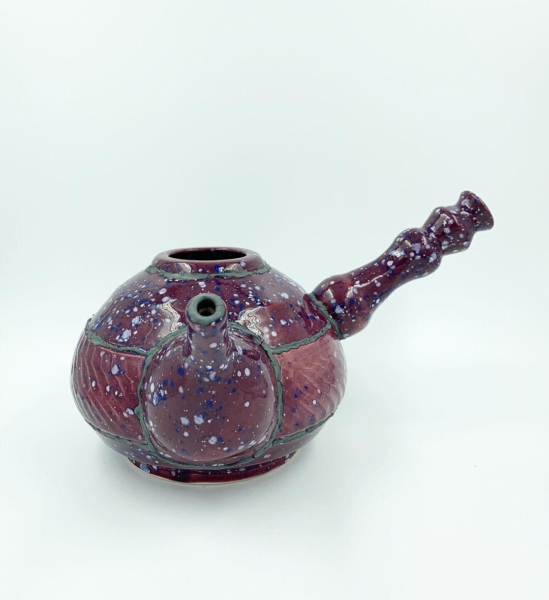 Plum Speckled Chinese Teapot Handmade Ceramics - Etsy