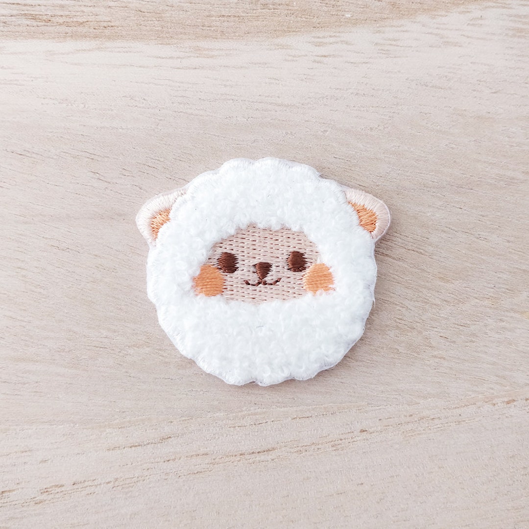 Adorable Round Lamb/sheep Iron on Patch, Embroidery Patch, Cute Kawaii ...