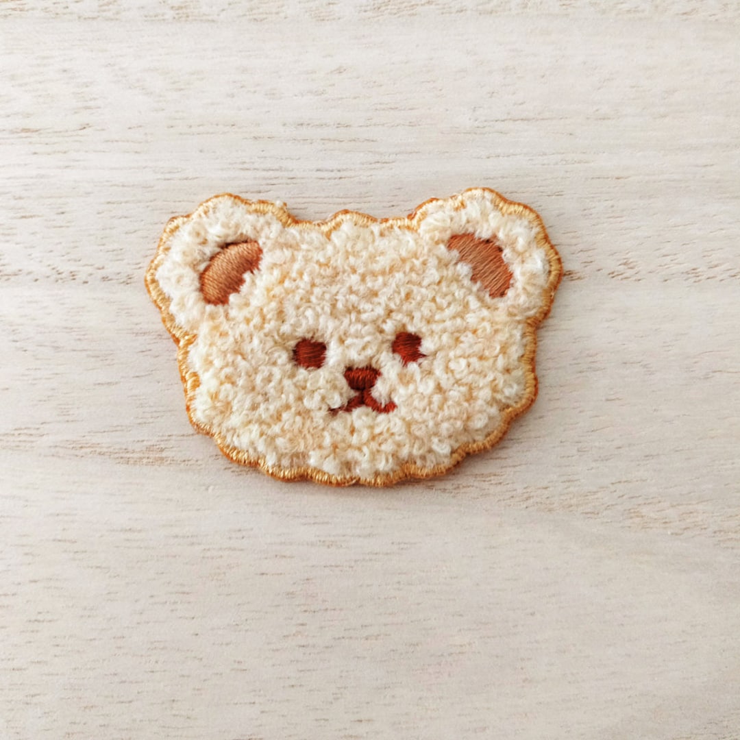 Cute Teddy Bear Iron on Patch, Embroidery Patch, Cute Kawaii Patch, Sew ...