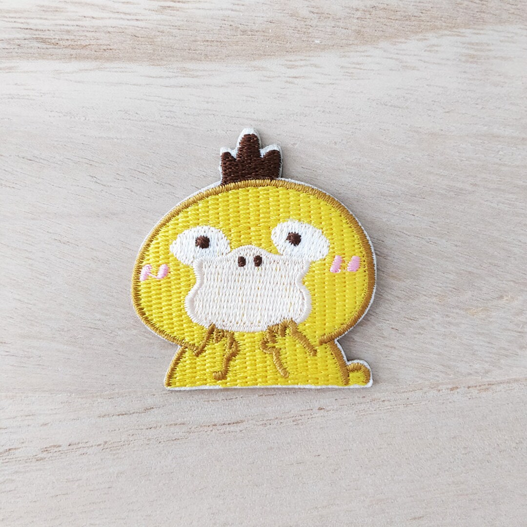 Psyduck Pokemon Iron on Patch, Embroidery Patch, Cute Kawaii Patch, Sew ...