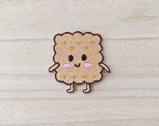Tiny Smiling Cookie Patch Custom Made - Etsy