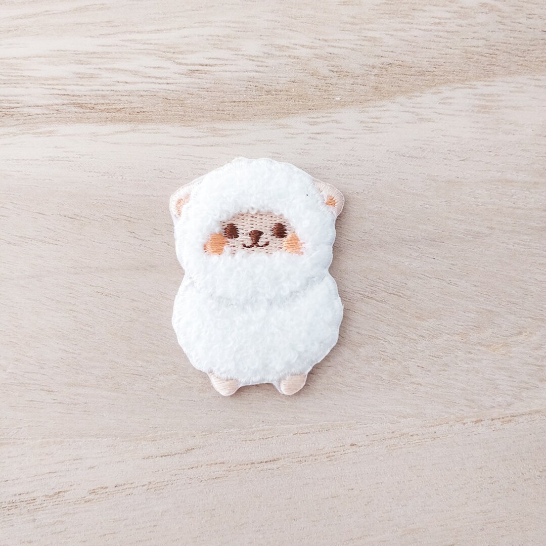 Cute Fluffy Lamb/sheep Iron on Patch, Embroidery Patch, Cute Kawaii ...