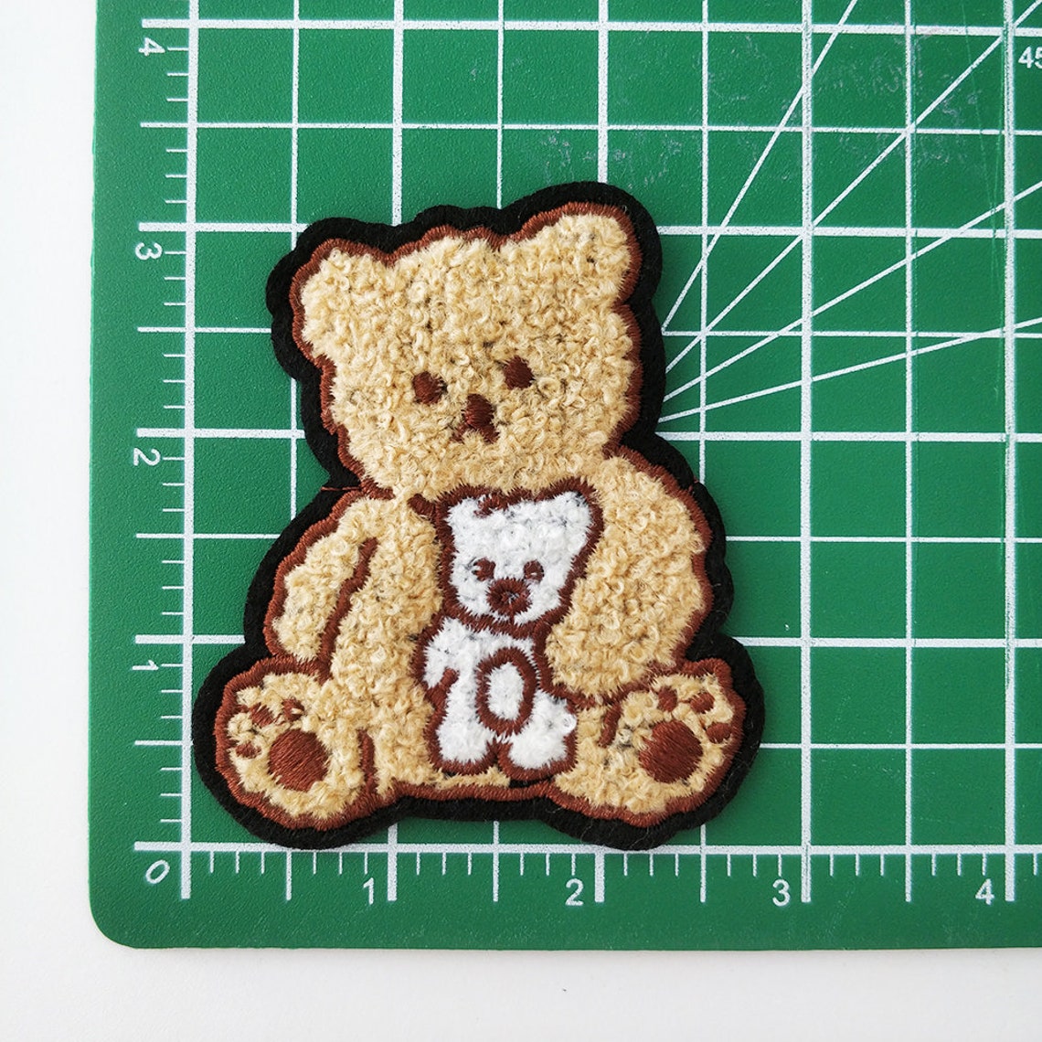 Cute Teddy Bear Holding a Small Teddy Bear Embroidery Patch, Cute ...