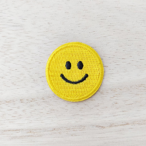 Smiley Face Patch - Etsy