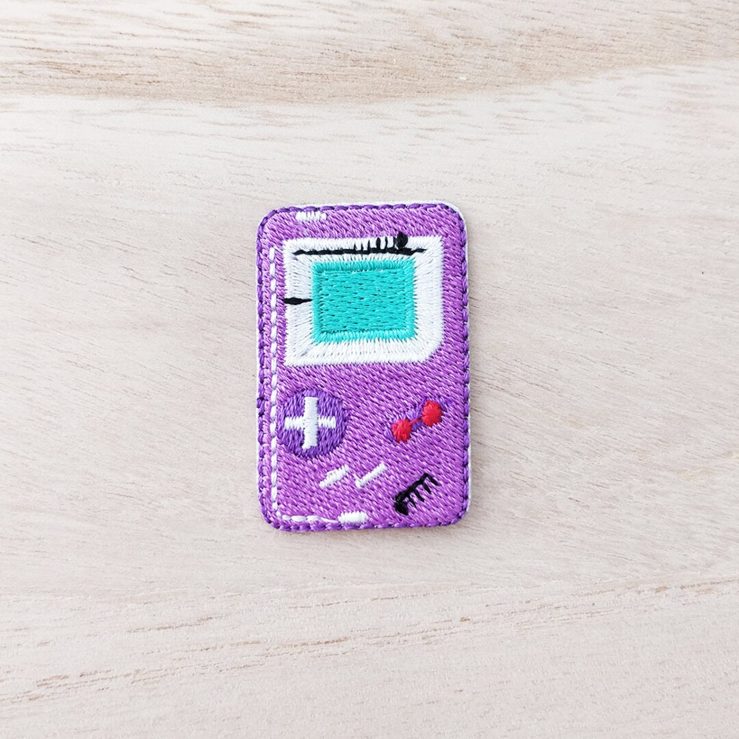 Retro Gameboy Iron on Patch, Embroidery Patch, Cute Kawaii Patch, Sew ...