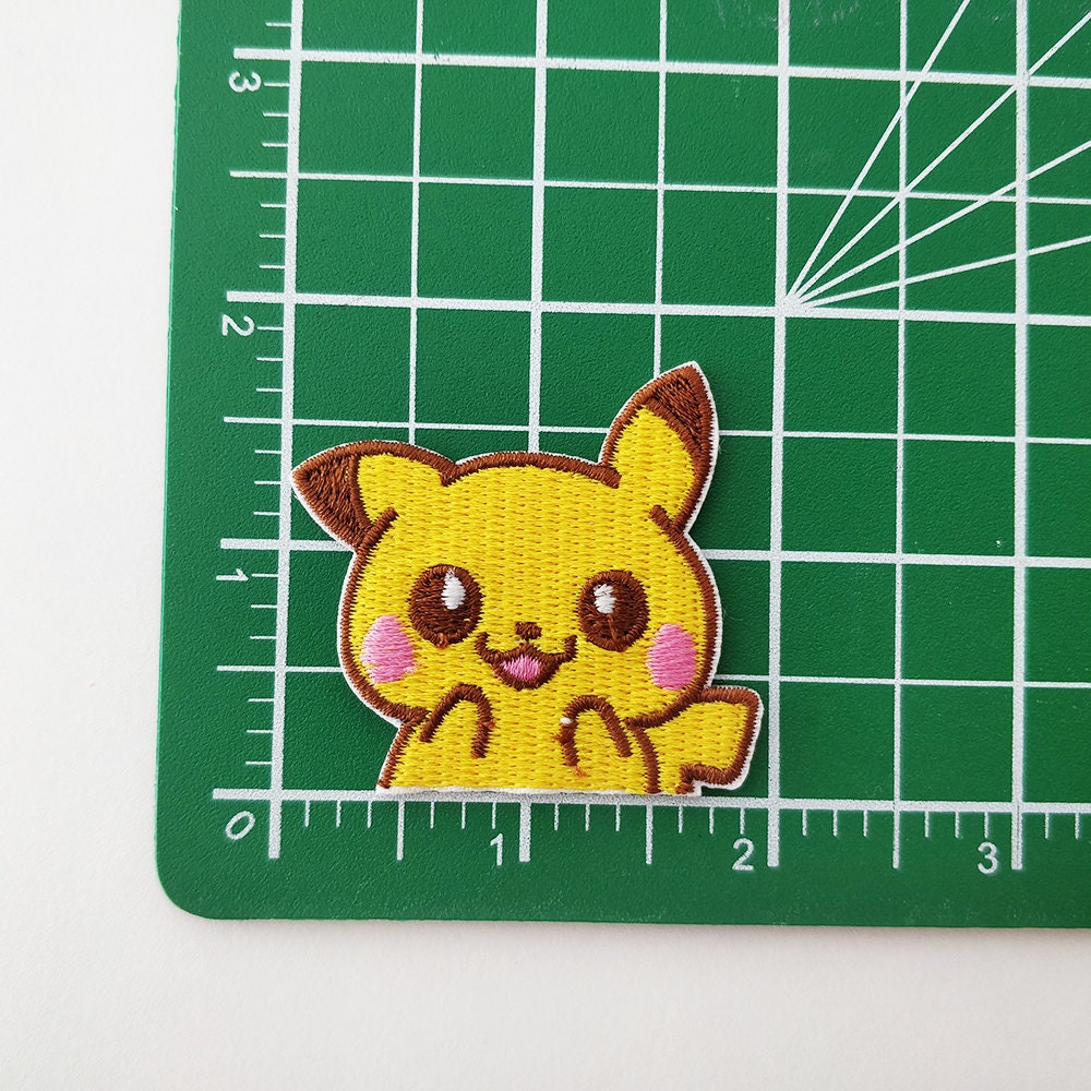Adorable Pikachu Pokemon Iron on Patch Embroidery Patch Cute - Etsy