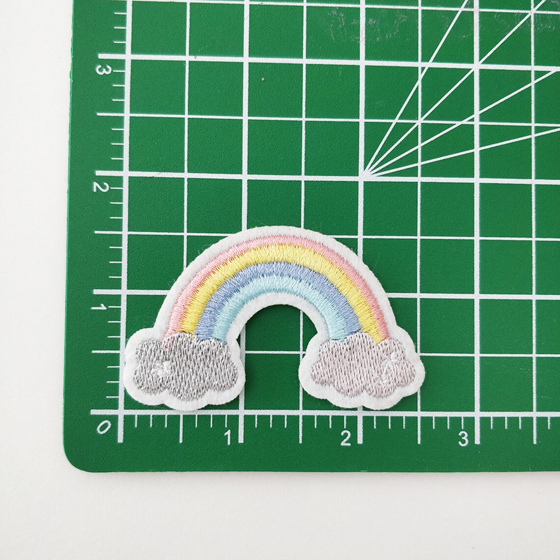 Pastel Rainbow Iron on Patch Embroidery Patch Cute Kawaii - Etsy