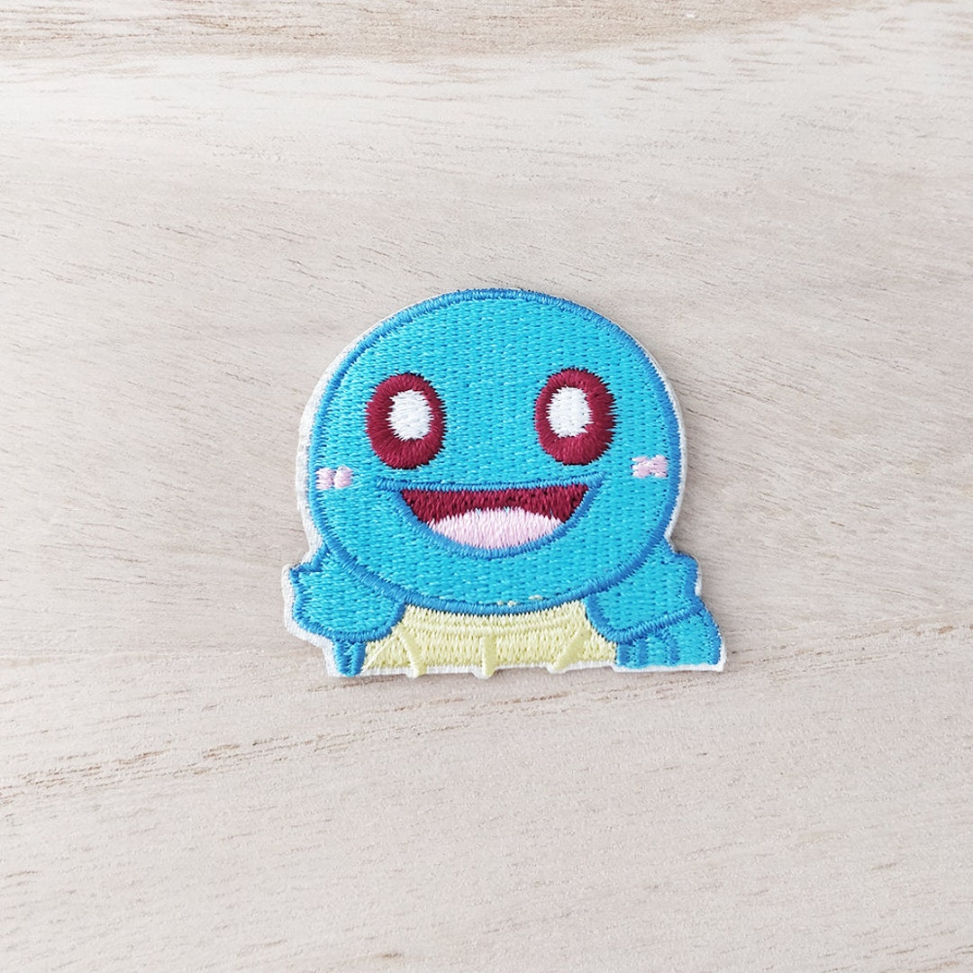 Adorable Squirtle Pokemon Iron on Patch, Embroidery Patch, Cute Kawaii ...