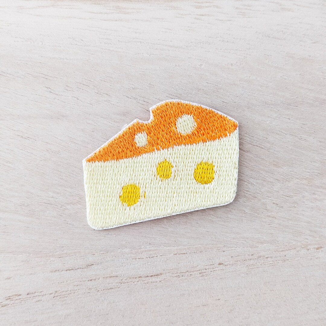 Holey Cheesecake Iron on Patch, Embroidery Patch, Cute Kawaii Patch ...