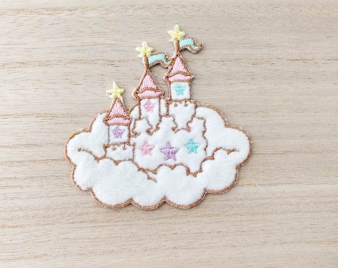Magical Castle in the Sky Iron on Patch Embroidery Patch - Etsy