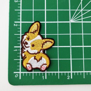 Cute Winking Corgi Dog Iron on Patch, Embroidery Patch, Cute Kawaii Patch, Sew on Patch, Craft ...