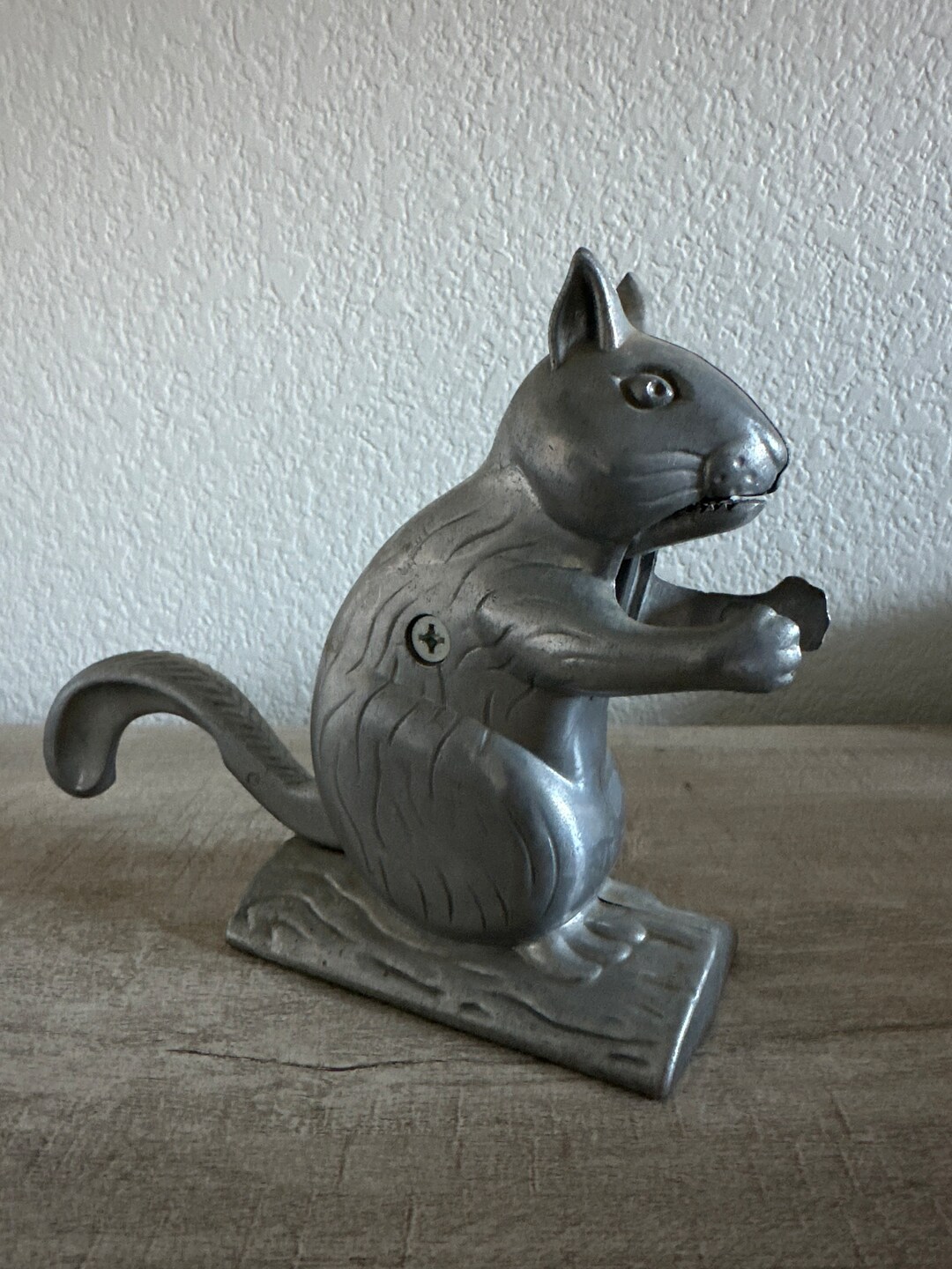 Vintage Nutcracker Squirrel Metal Aluminum Forest Animal Decor - Etsy