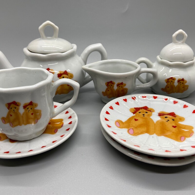 Bear Tea Set - Etsy