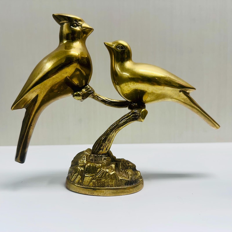 Vintage Brass Bird Branches - Etsy